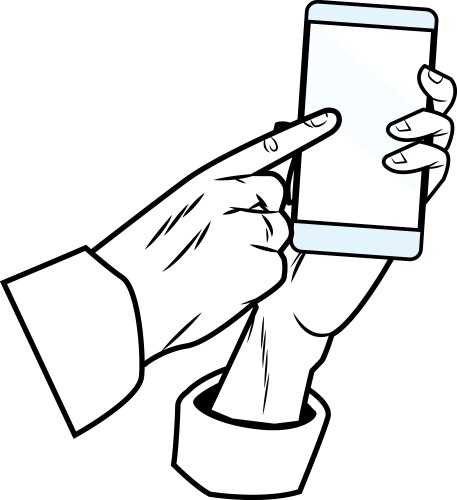 Pop art hand cartoon Royalty Free Vector Image