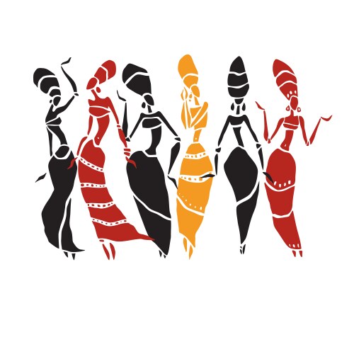 African beautiful women Royalty Free Vector Image