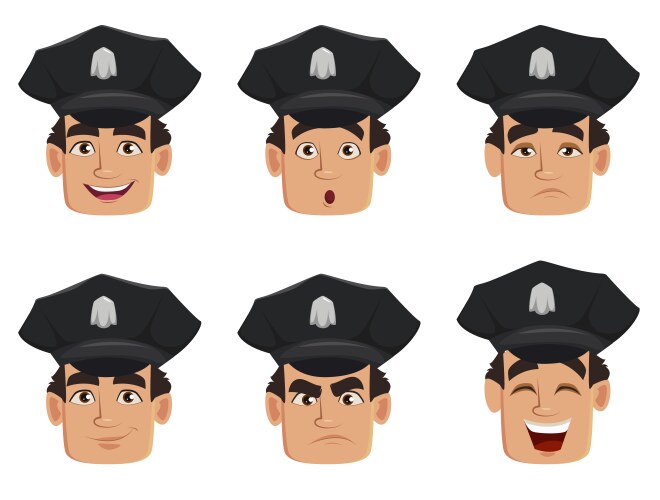 Police officer policeman Royalty Free Vector Image