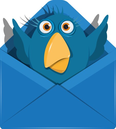 Postman bird Royalty Free Vector Image - VectorStock