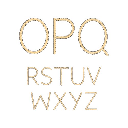 Braided font Vector Images & Graphics for Commercial Use | VectorStock