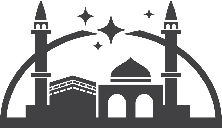 Kaaba logo Royalty Free Vector Image - VectorStock