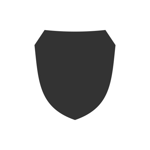 Icon shield with gold edging Royalty Free Vector Image