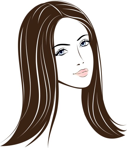 Beautiful woman face Royalty Free Vector Image
