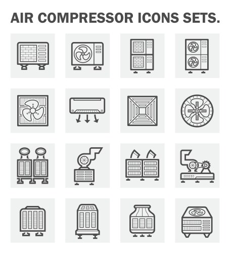 Air compressor icon Royalty Free Vector Image - VectorStock