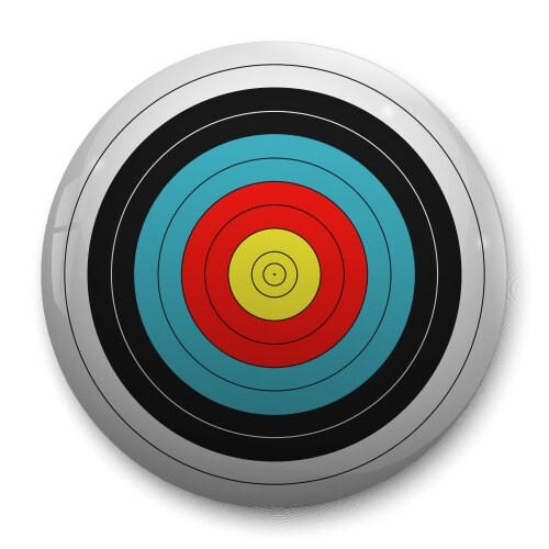 Archery target Royalty Free Vector Image - VectorStock