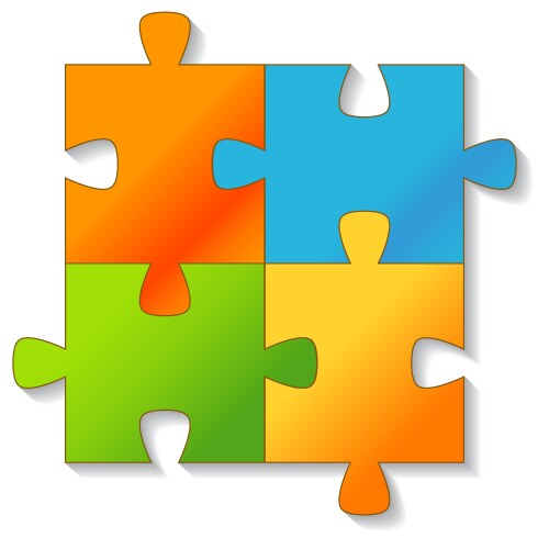 Jig Saw Puzzle Pieces Vector Images (62)