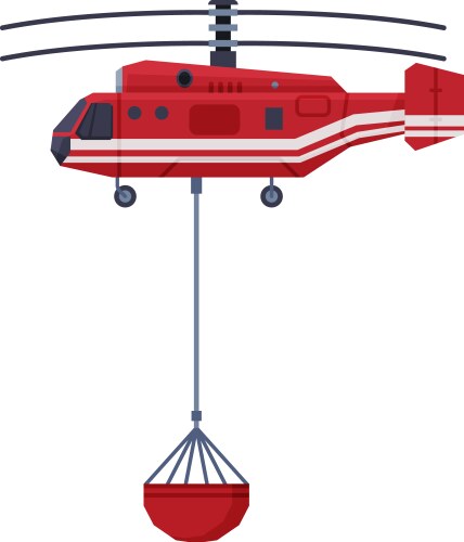 Flat helicopter Royalty Free Vector Image - VectorStock
