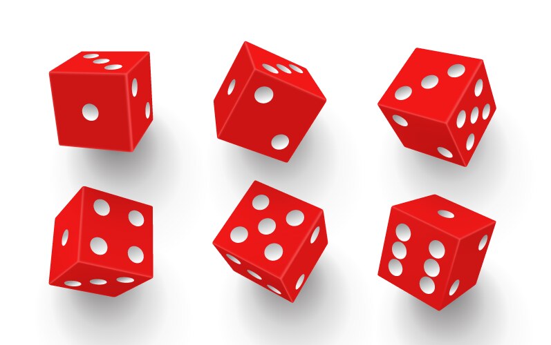 Red Dice Vector Images (over 6,600)