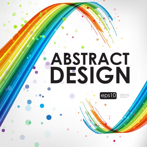 Abstract rainbow lines background Royalty Free Vector Image