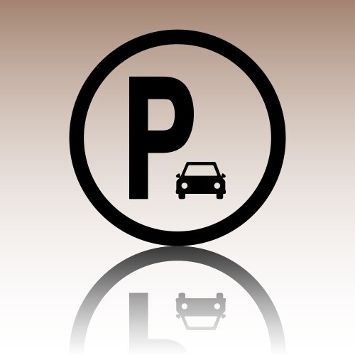 Parking map pin location gps Royalty Free Vector Image