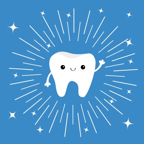 Healthy tooth icon smiling head face oral dental Vector Image