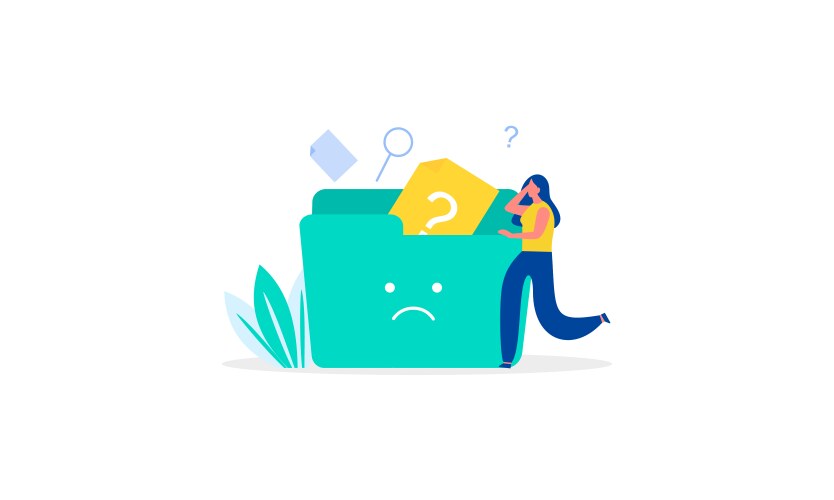 No data empty concept Royalty Free Vector Image