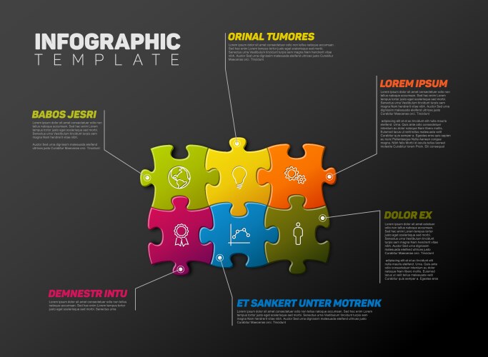 Simple infographic report template Royalty Free Vector Image