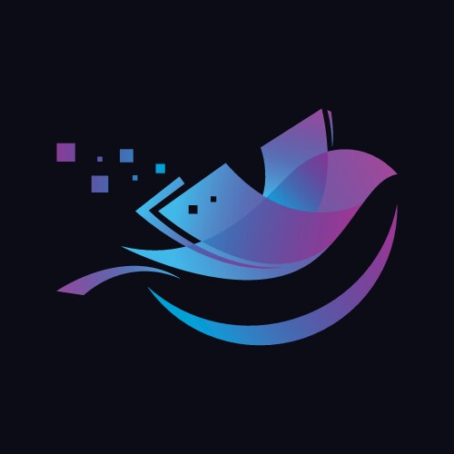 Digital Bird Logo Vector Images (over 4,300)