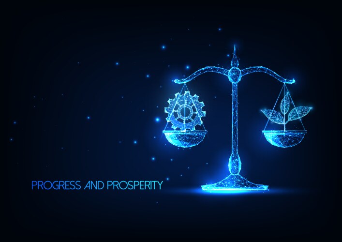 Futuristic growth progress concept banner Vector Image