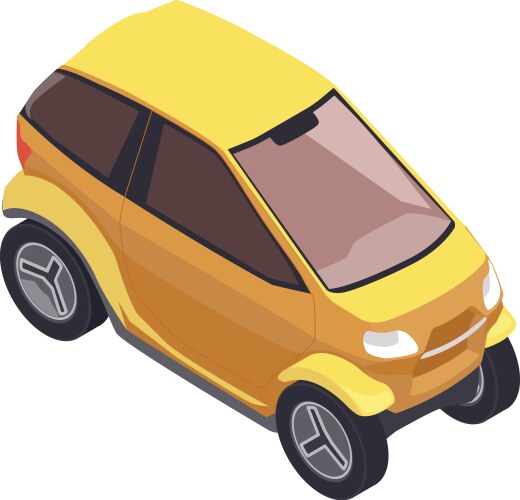 Isometric cars charging electric vehicle Vector Image
