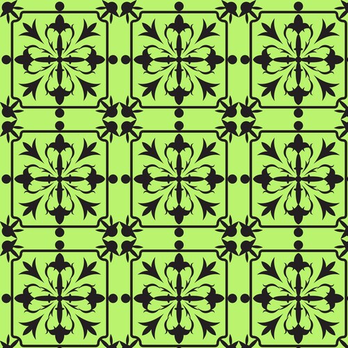 Elegant Floral Wallpaper Pattern – Royalty-Free Vector | VectorStock