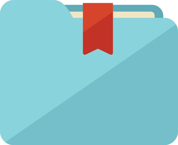 Bookmark icon simple book mark Royalty Free Vector Image