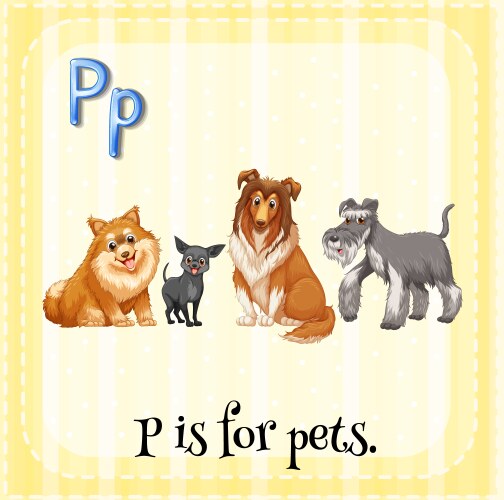 Letter P Flashcards Vector Images (over 460)