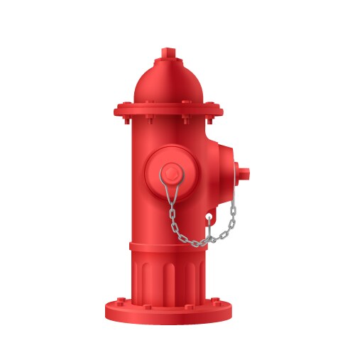 Red Fire Hydrant Icon Royalty Free Vector Image