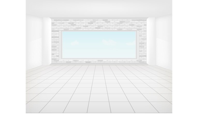 White and gray marble tiles on bathroom floor Vector Image