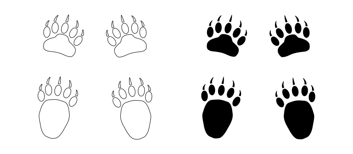 Panda Foot Vector Images (over 110)