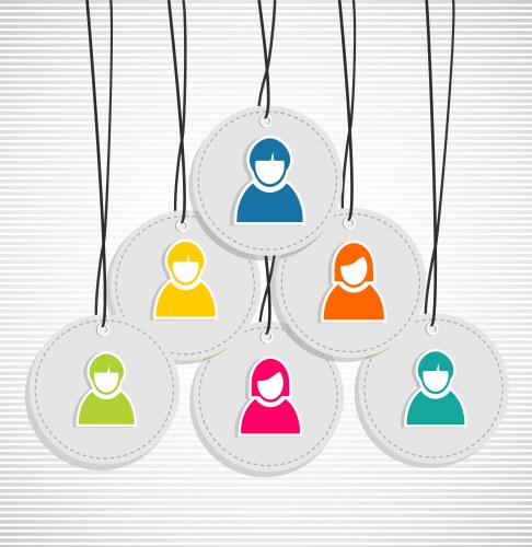 Hanging shipping badges Royalty Free Vector Image