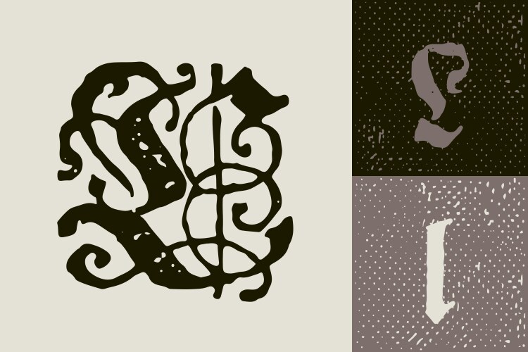 Drop Caps Letter Vector Images (over 860)