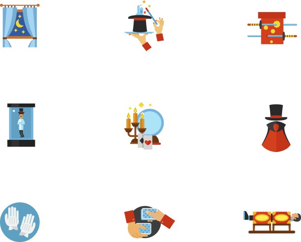 Magic key set cartoon Royalty Free Vector Image