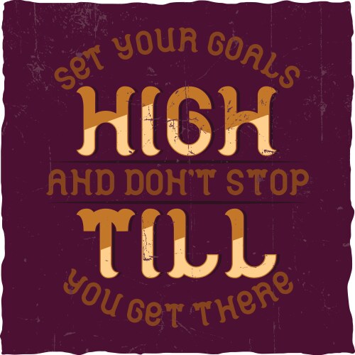 Go live motivational quotes brush stroke Vector Image