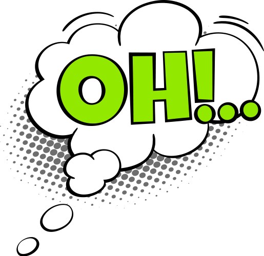 Cartoon comic word cool expression communication Vector Image