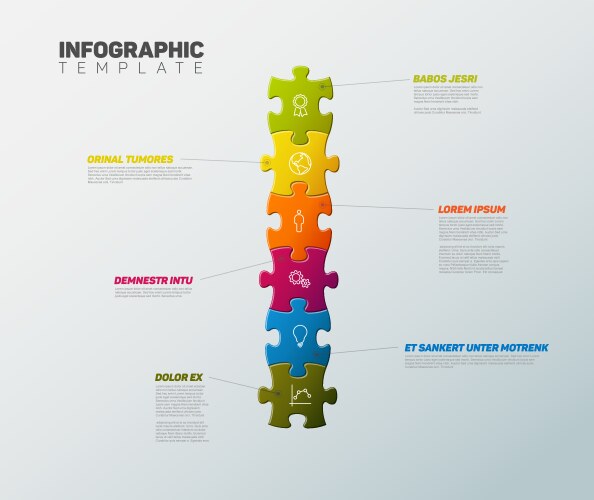 Simple infographic report template Royalty Free Vector Image