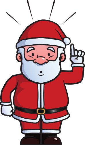 Santa thinking Vector Images & Graphics for Commercial Use | VectorStock