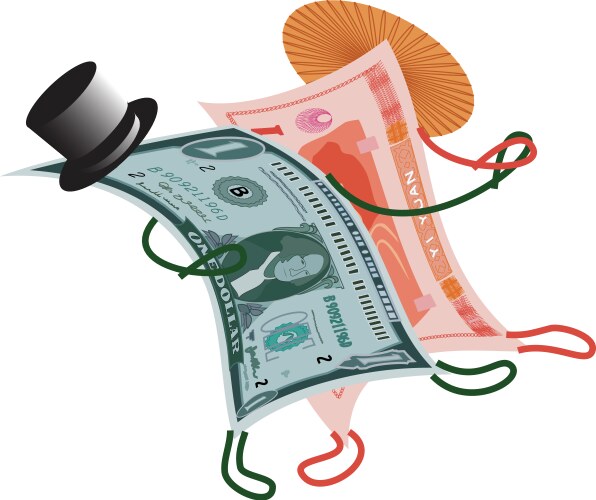 Textured font with an eroded rough letterpress Vector Image