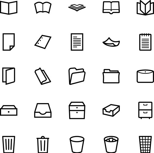 Document infographic elements Royalty Free Vector Image