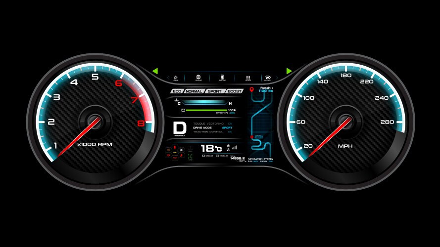 Rpm Gauge Vector Images (over 1,100)