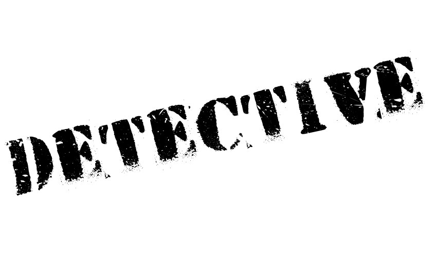 Detective rubber stamp Royalty Free Vector Image