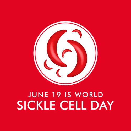 World sickle cell day poster Royalty Free Vector Image