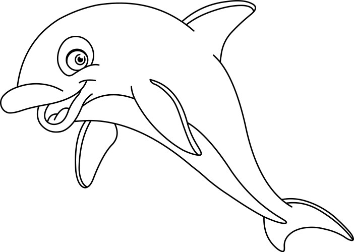 Dolphin Outline Vector Images (over 7,500)
