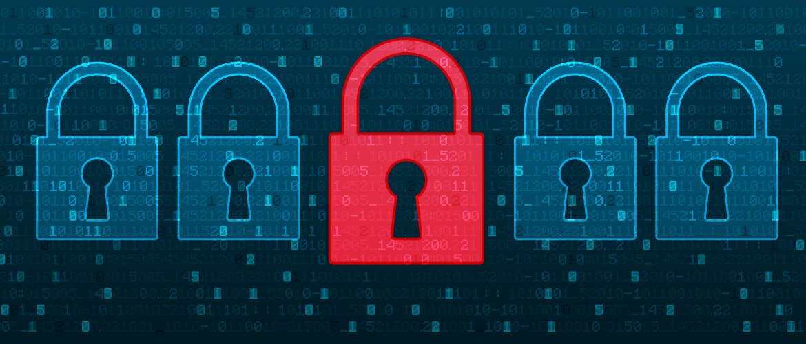 Cyber security internet technology concept Vector Image