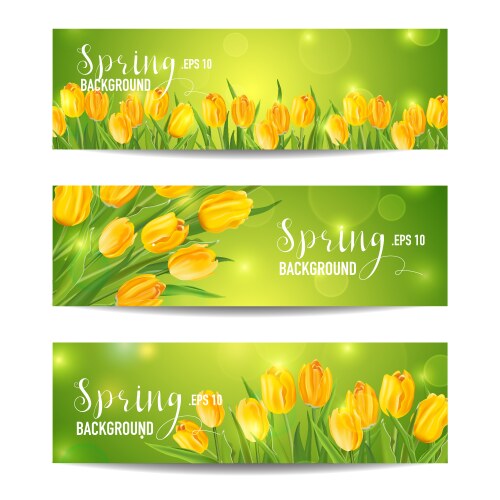 Spring banners Royalty Free Vector Image - VectorStock