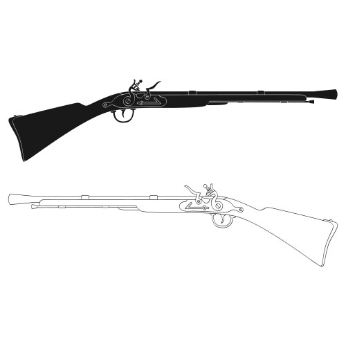 Flintlock Rifle Vector Images (over 180)