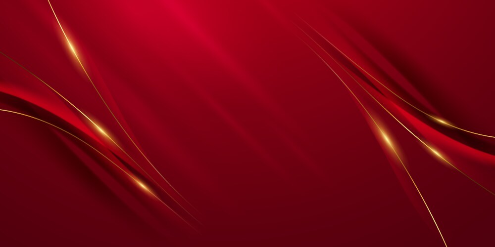 Abstract background design modern red and gold Vector Image