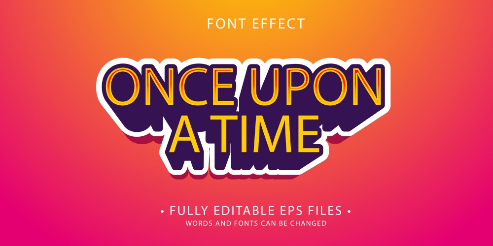 Editable text effect amazing sticker style Vector Image