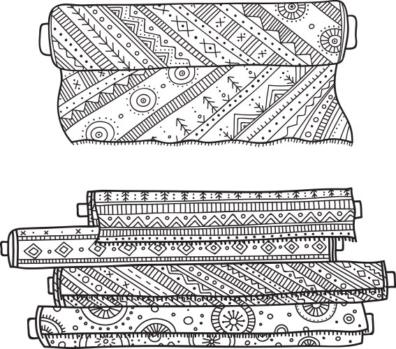 Fabric Rolls Vector Images (over 12,000)
