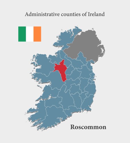 County Ireland Map Vector Images (over 480)