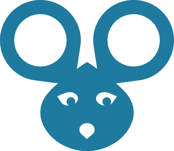 Mouse head biceps Royalty Free Vector Image - VectorStock