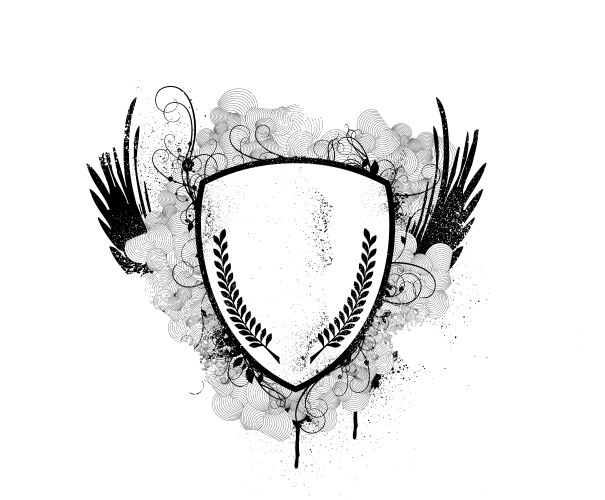 Shiny crest Royalty Free Vector Image - VectorStock