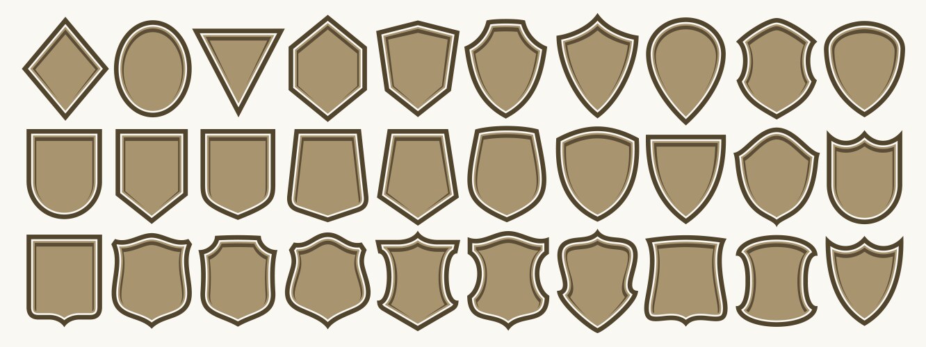 Shield Shape Outline Vector Images (over 17,000)